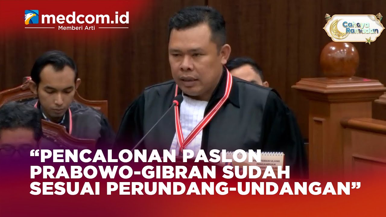 KPU: PENCALONAN PASLON PRABOWO-GIBRAN SUDAH SESUAI PERUNDANG-UNDANGAN ...