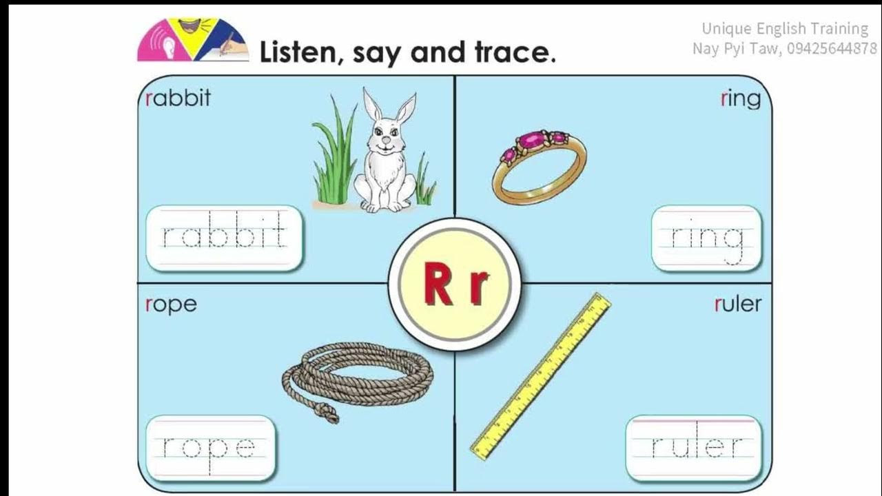 Grade 2 English အင်္ဂလိပ်စာ သင်ရိုးသစ် Unit 5 Lesson 2 နားထောင်၍လိုက်ပြောပါ၊အရာအတိုင်းဆွဲပ