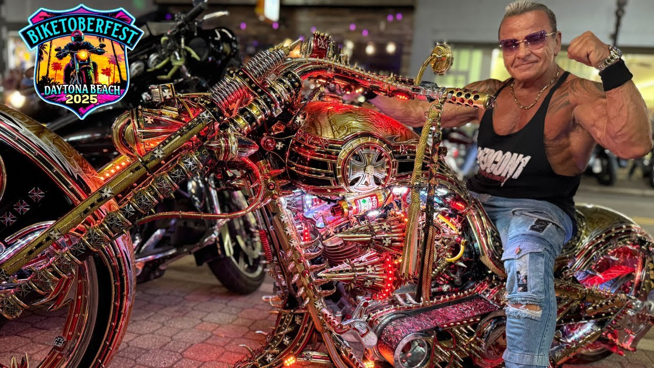 Gucci Chopper Steals the Show at Daytona Biketoberfest! Police Go Live ...