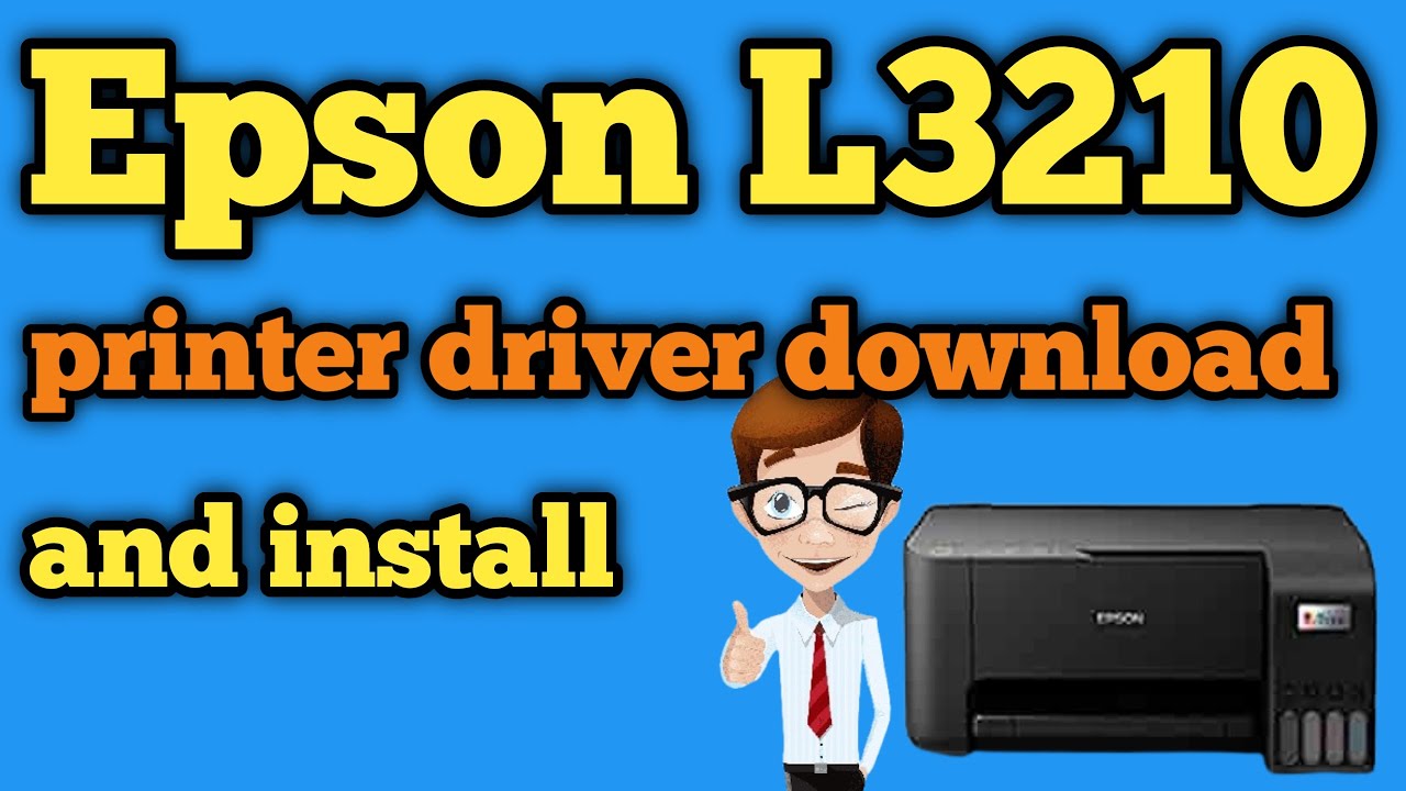 How to download and install Epson l 3210 printer driver Epson l3210 ...