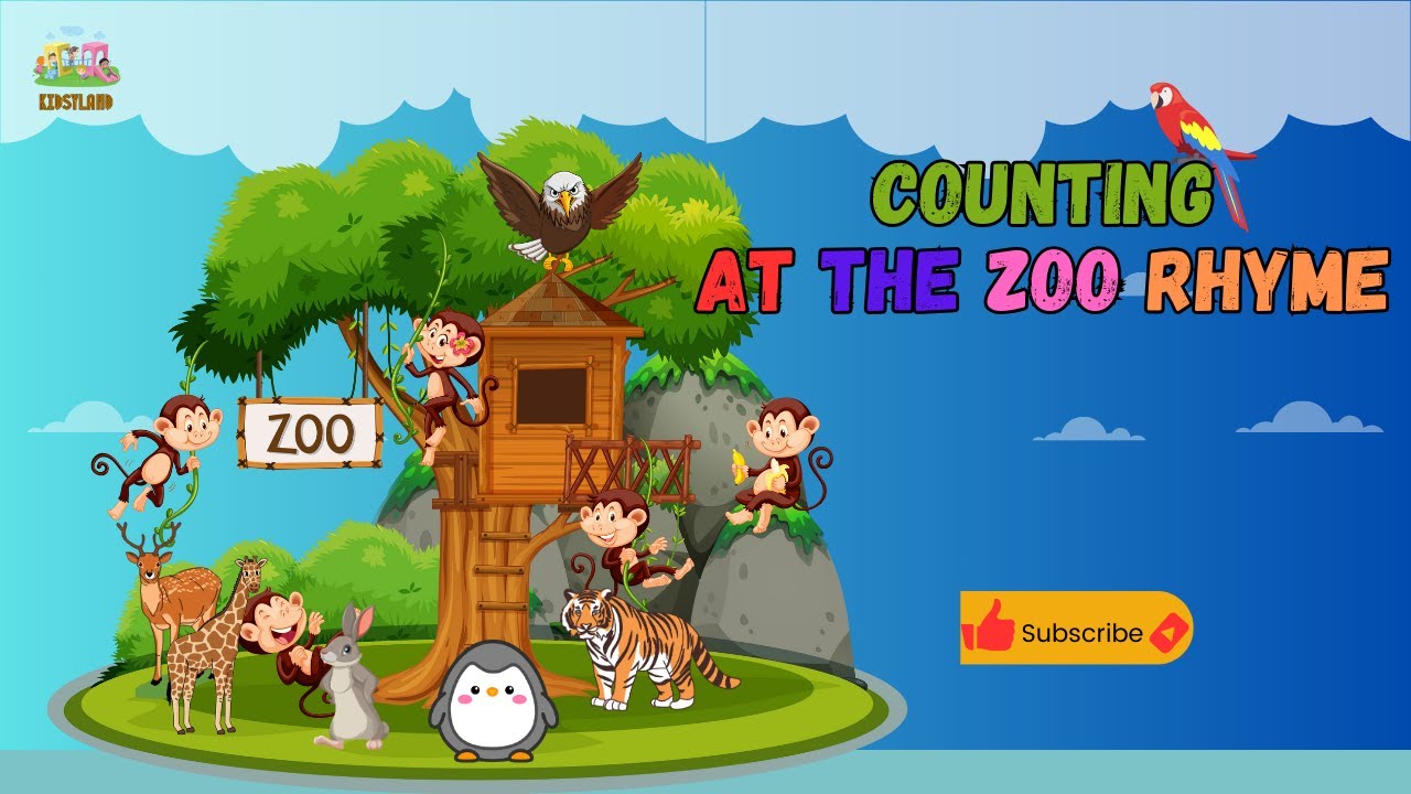 "Zoo Counting Rhyme For Kids| Fun Animal Adventure And Learning Numbers ...