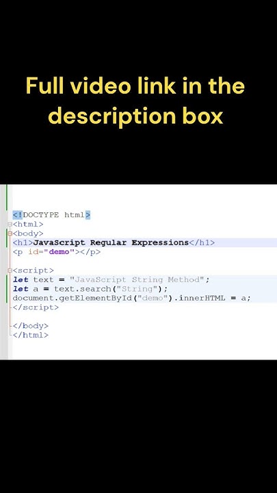 javascript Regular Expressions https://youtu.be/_fq7BIndHfQ - YouTube