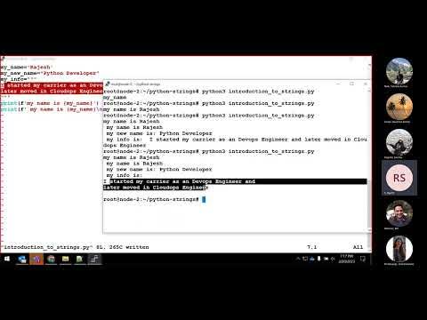 Python-Day-8 || Python string operator - YouTube