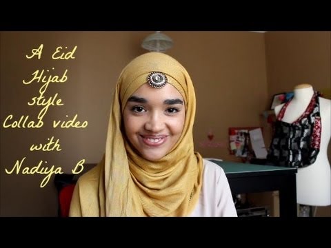 Eid Hijab Style Collab with Nadiya B + an appearence by my daughters ...