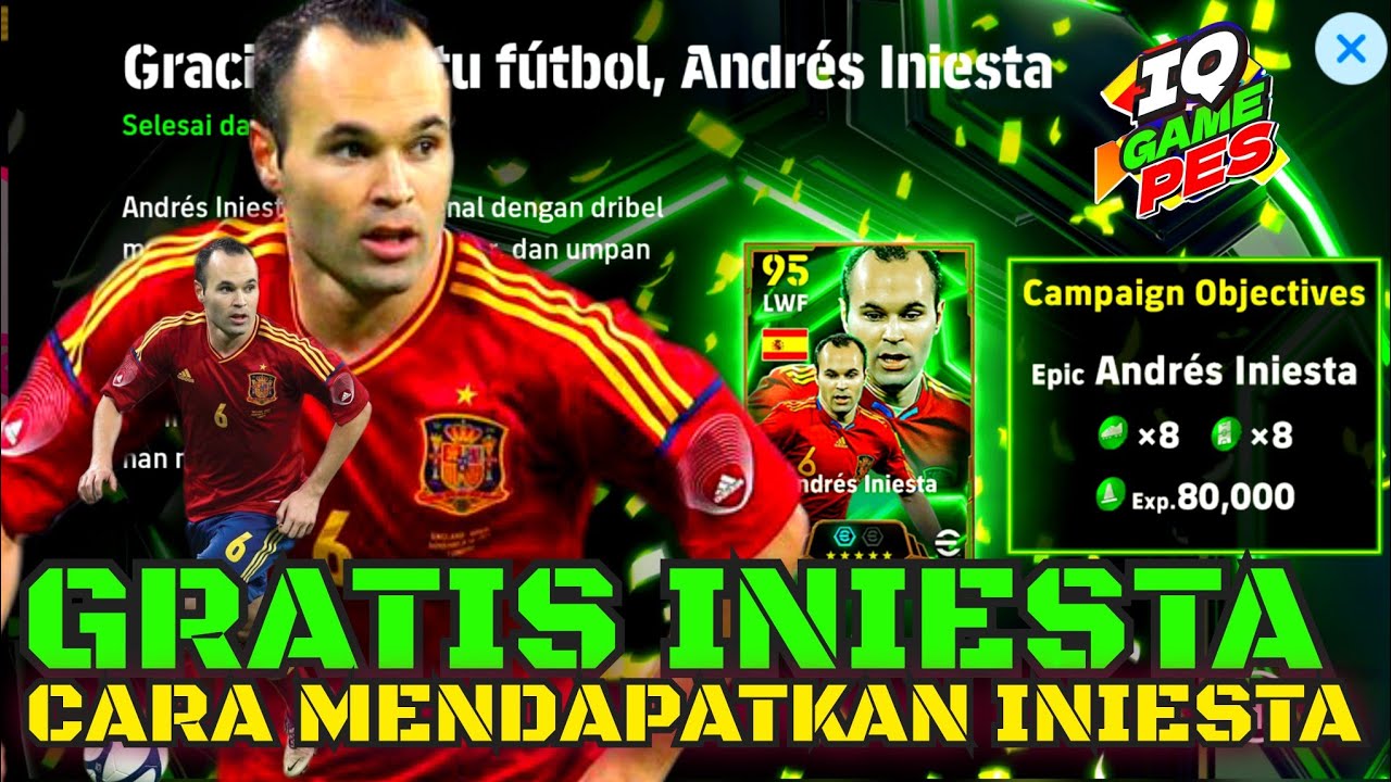 GRATIS INIESTA CRITICAL PASS 🔥 CARA KLAIM INIESTA, MAX RATING DAN CARA ...