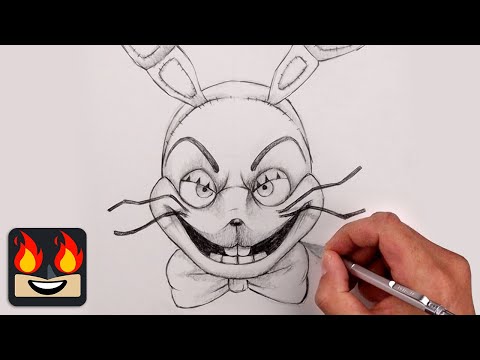 How To Draw Glitchtrap | Five Nights at Freddy's