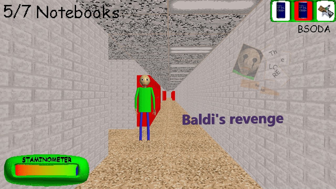 Baldi's revenge (baldi's basics mod) - YouTube