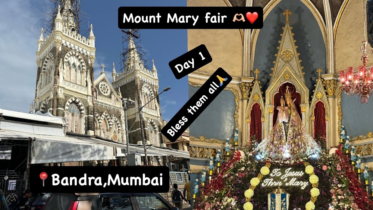 Mount Mary Bandra fair 2024 || funday || vlogs 1 || day 1 - YouTube
