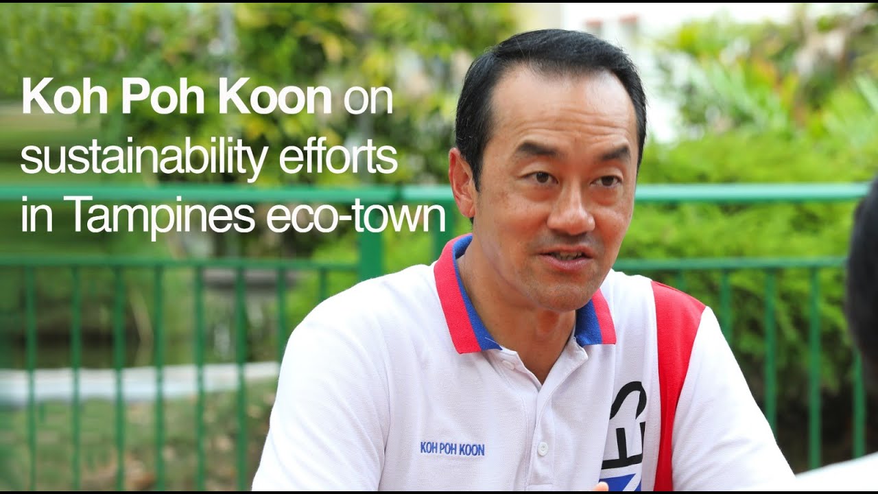 Koh Poh Koon on sustainability efforts in Tampines eco-town - YouTube