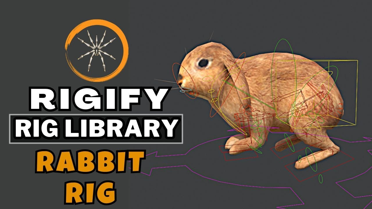 Create Rabbit RIG with Rigify Rig Library in Blender | Rigify Animal ...