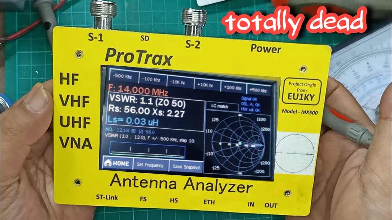 protrax mx 500 mx 600 antenna analyzer mati total - YouTube