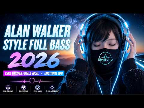 Chill Whisper Female Vocal × Emotional EDM | Alan Walker Style Full Bass 2026  🌙 ONE MORE ROAD WITH