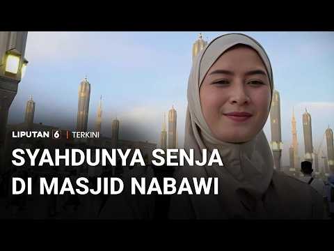 Syahdunya Jemaah Haji Indonesia Menikmati Senja di Masjid Nabawi | Liputan 6