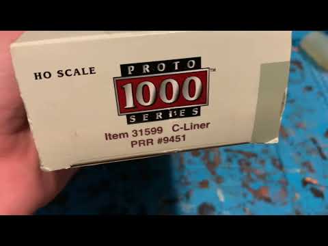 Proto 1000 Pennsylvania C liner locomotive review and unboxing - YouTube
