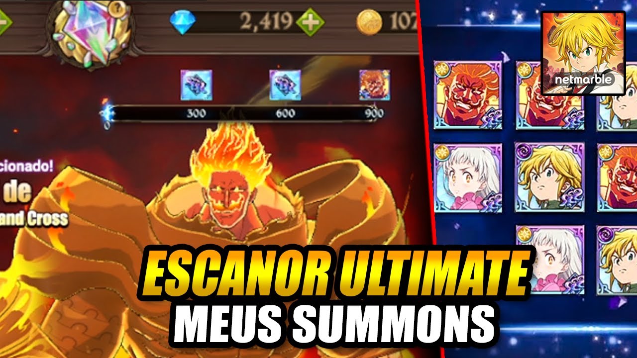 🐎 ESCANOR ULTIMATE ONE MEUS 2400 DIAMANTES SUMMONS | 7Ds Seven Deadly ...