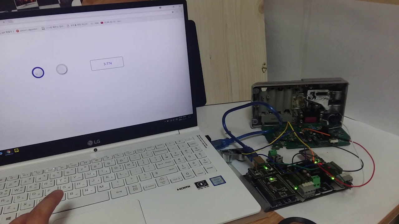 [IoT-MODLINK] 릴레이 링크를 이용한 실제 도어락 제어 - YouTube