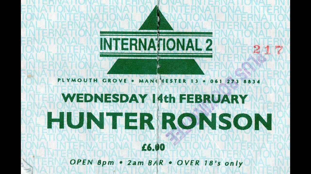 Ian Hunter and Mick Ronson 1990-02-14 Manchester, UK - YouTube