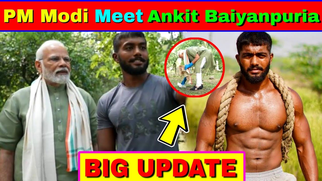 Narendra Modi meet Ankit Baiyanpuria😮 PM Modi Meet Youtubers | India ...