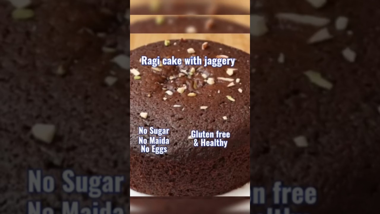 Ragi cake # tasty & healthy# No sugar,no maida,no eggs# Gluten-free ...