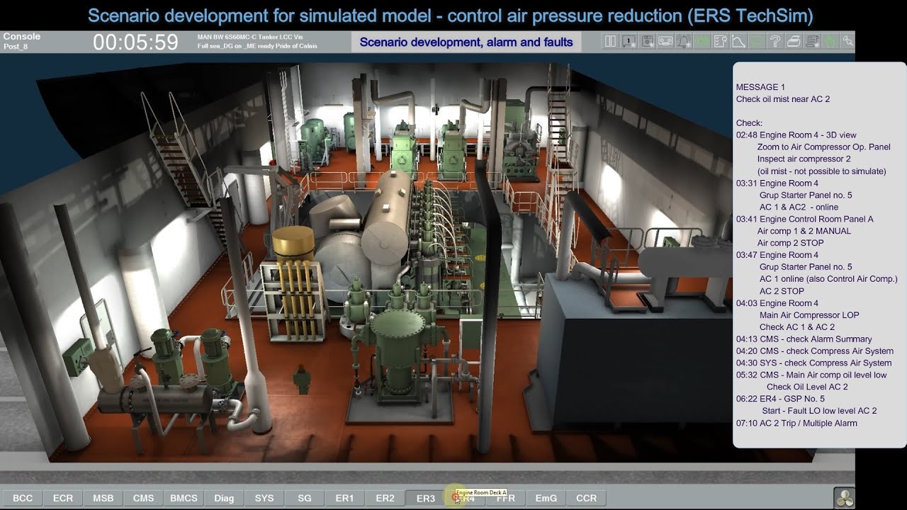 Simulated accident on ERS TechSim - YouTube