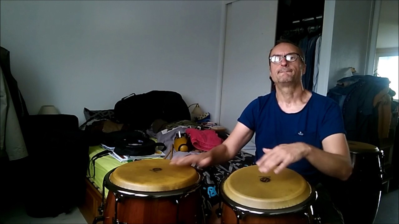Learn to play Congas : 3 ways to play A Caballo on 2 congas - YouTube