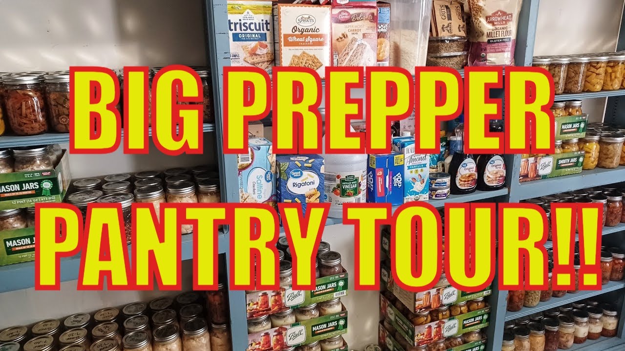 PREPPER PANTRY TOUR! Prepping - Preparedness - Preppers 2023 - Food ...