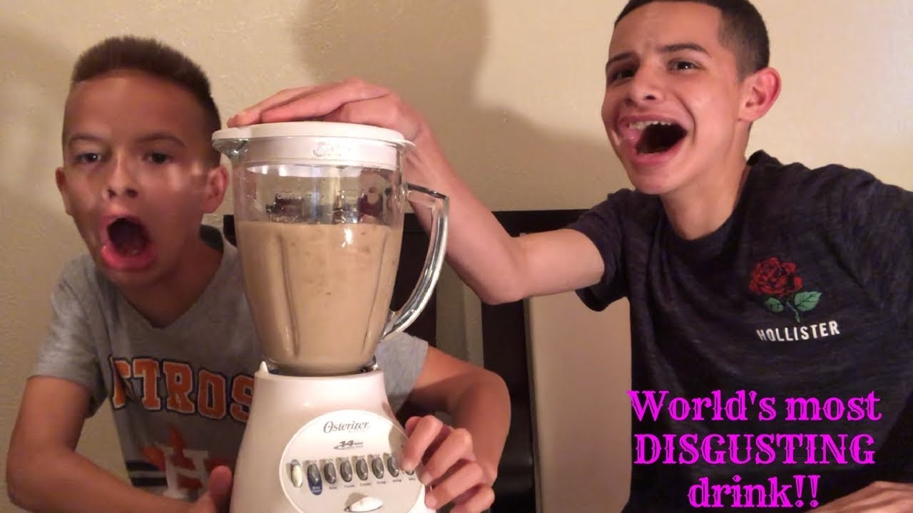 World's most disgusting drink challenge!! - YouTube