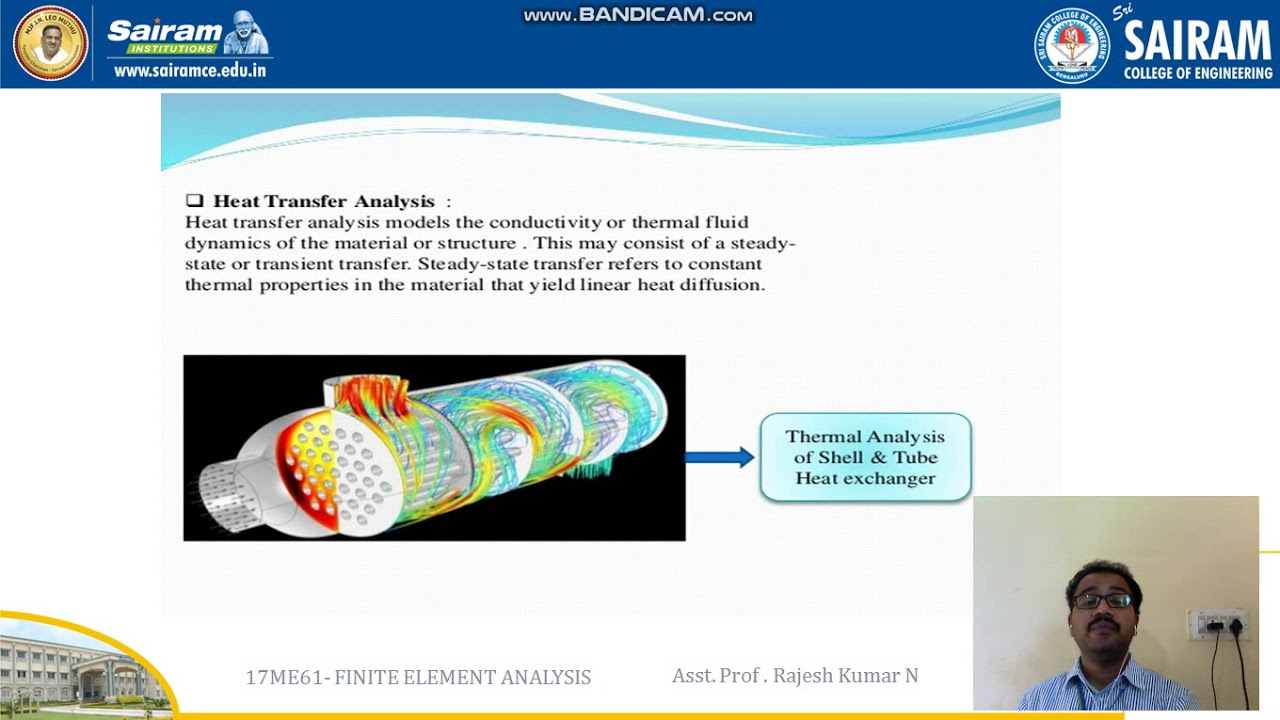 LECTURE VIDEO 2_17ME61_MODULE 1_TYPES OF FEA ANALYSIS_RAJESH KUMAR N ...