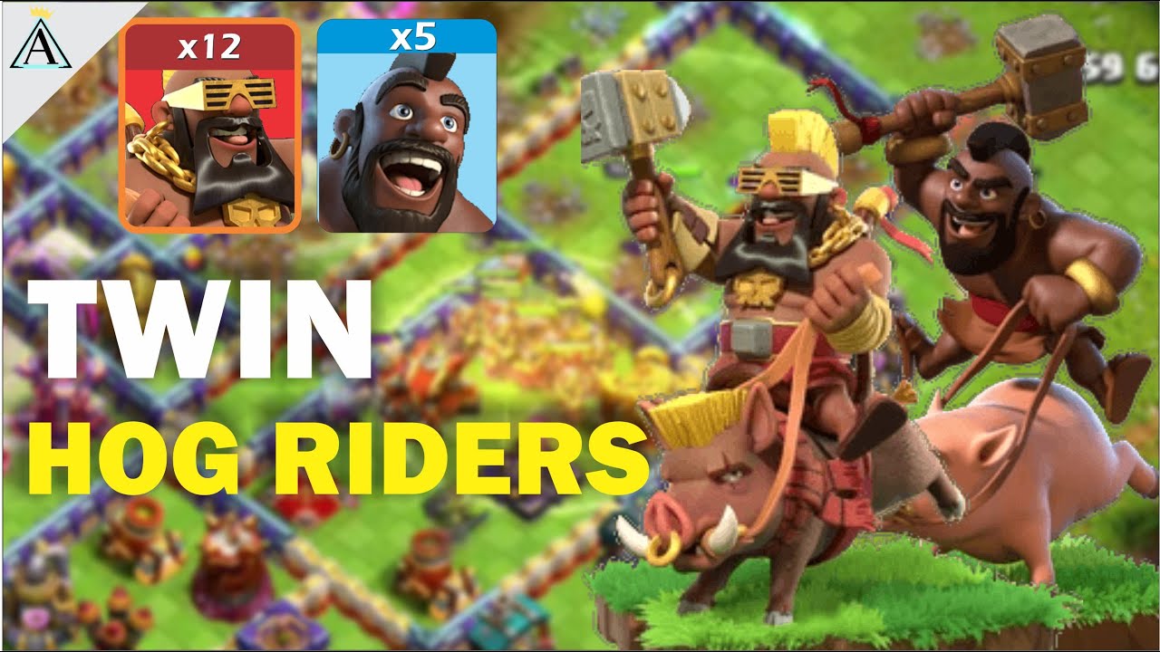 NEW Twin Hog Riders Strat is Surprisingly Strong at TH16 #coc #TH16# ...