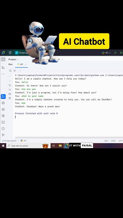 How to Create a Simple AI Chatbot Using Python #ai #aichatbot #aiforbeginners #python #chatbot # ...