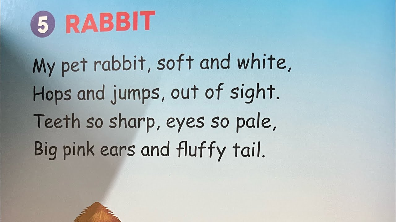 Nursery poem | Rabbit | Poem for fun | LEARNIANS #nurseryrhymes #rhymes ...