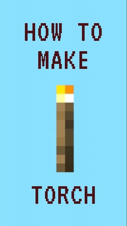Minecraft: How to Make Torch #shorts - YouTube