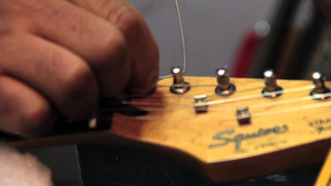 How To Re-String an Electric Guitar - YouTube