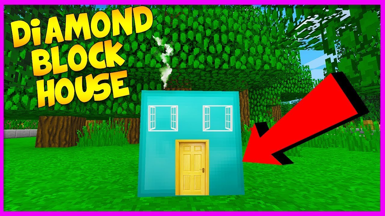 Minecraft - HOW TO MAKE A SUPER SECRET BASE INSIDE A DIAMOND BLOCK ...