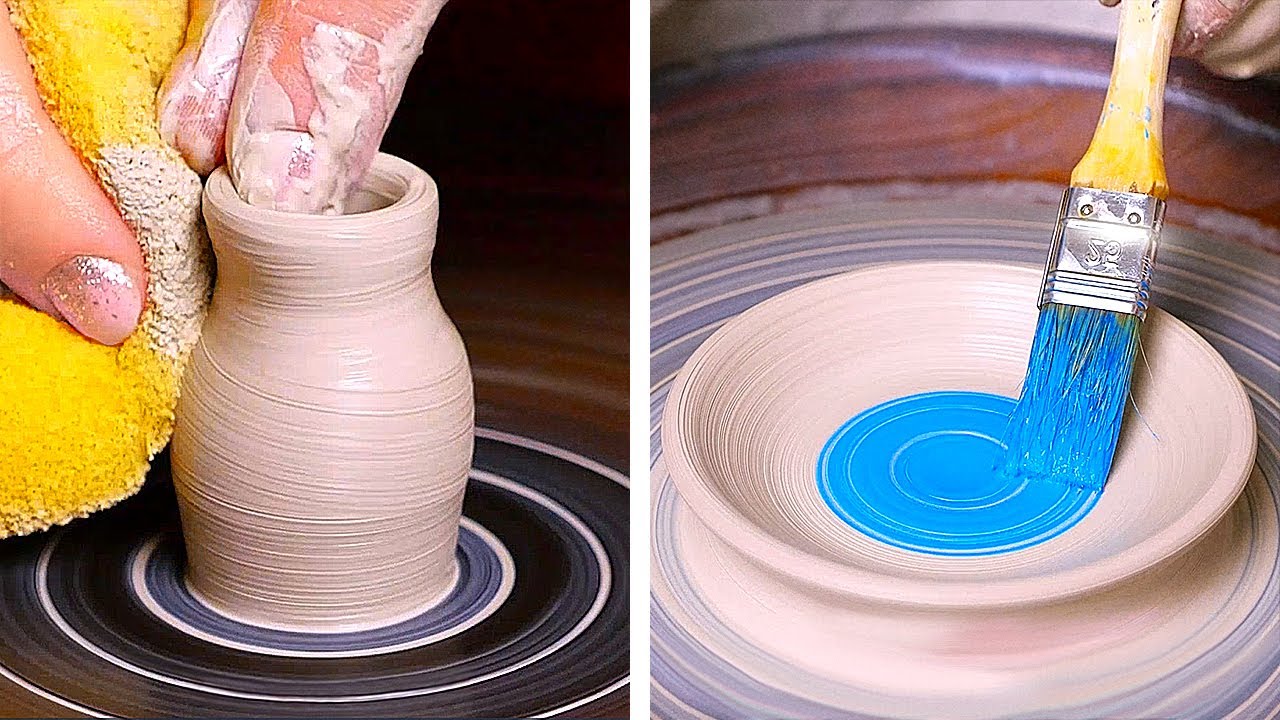 25 MESMERIZING POTTERY MAKING IDEAS || Amazing Crafts For Home by 5 ...
