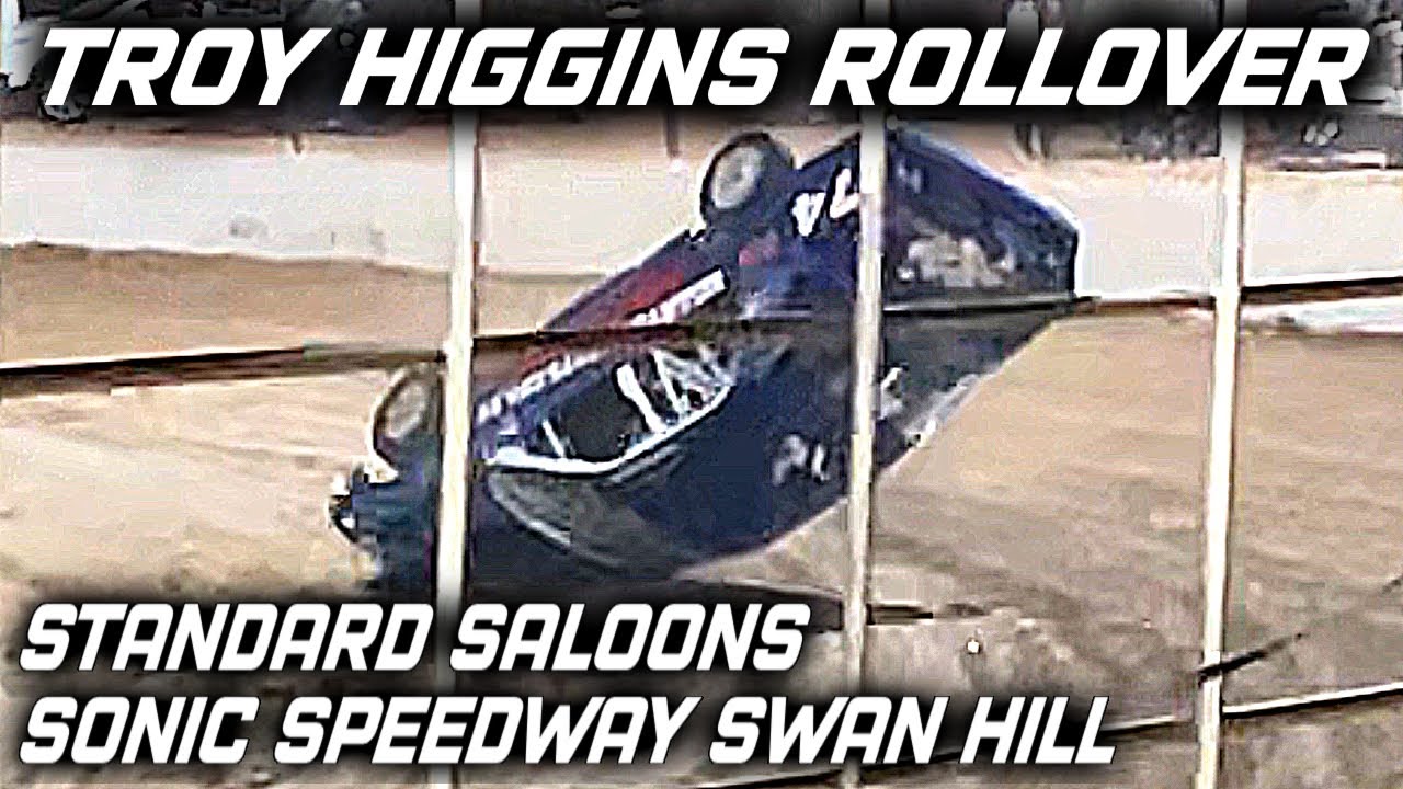 Troy Higgins Rollover Standard Saloons Sonic Speedway Swan Hill - YouTube