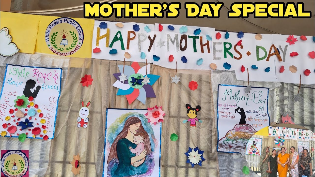 Mother's Day Special Activities l White Rose's Public School - YouTube