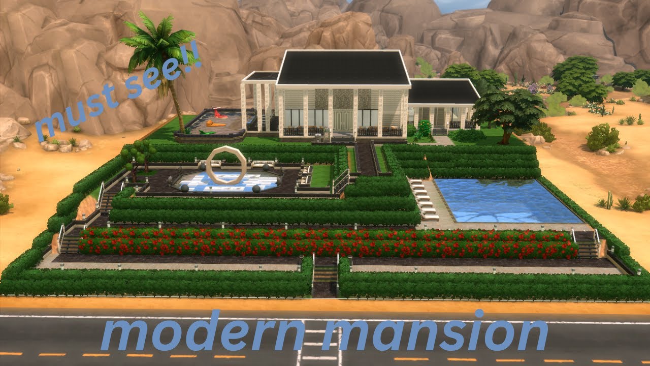 modern mansion (speed build) - YouTube