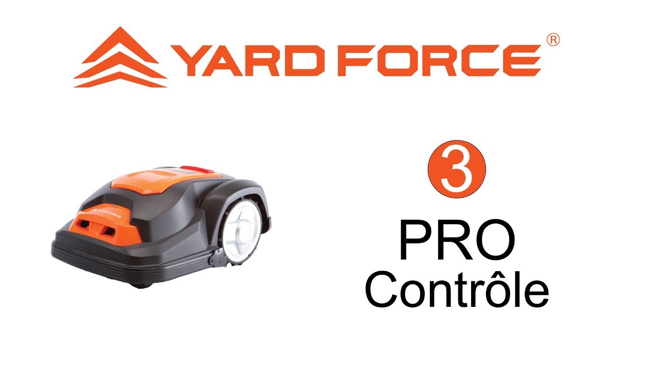 FR - Yard Force Tondeuse Robot Part 3 - PRO Contrôle - YouTube