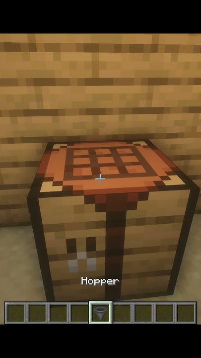 How to make a hopper in Minecraft FAST - YouTube