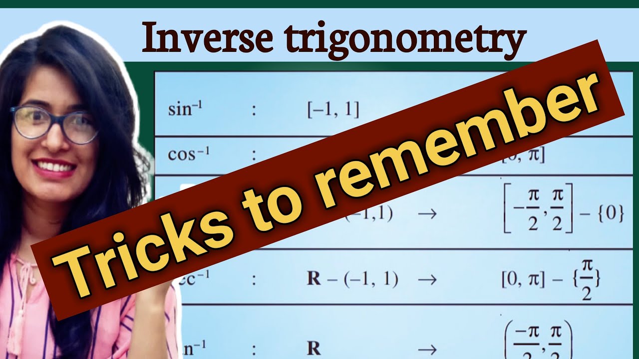 Trick to remember inverse trigonometry table and trigonometry table ...