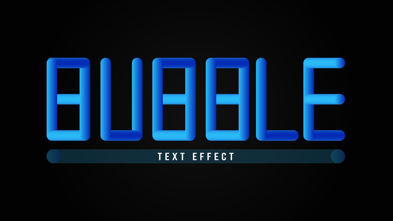 How to Create Bubble Text Effect in Adobe Illustrator 2020 - YouTube