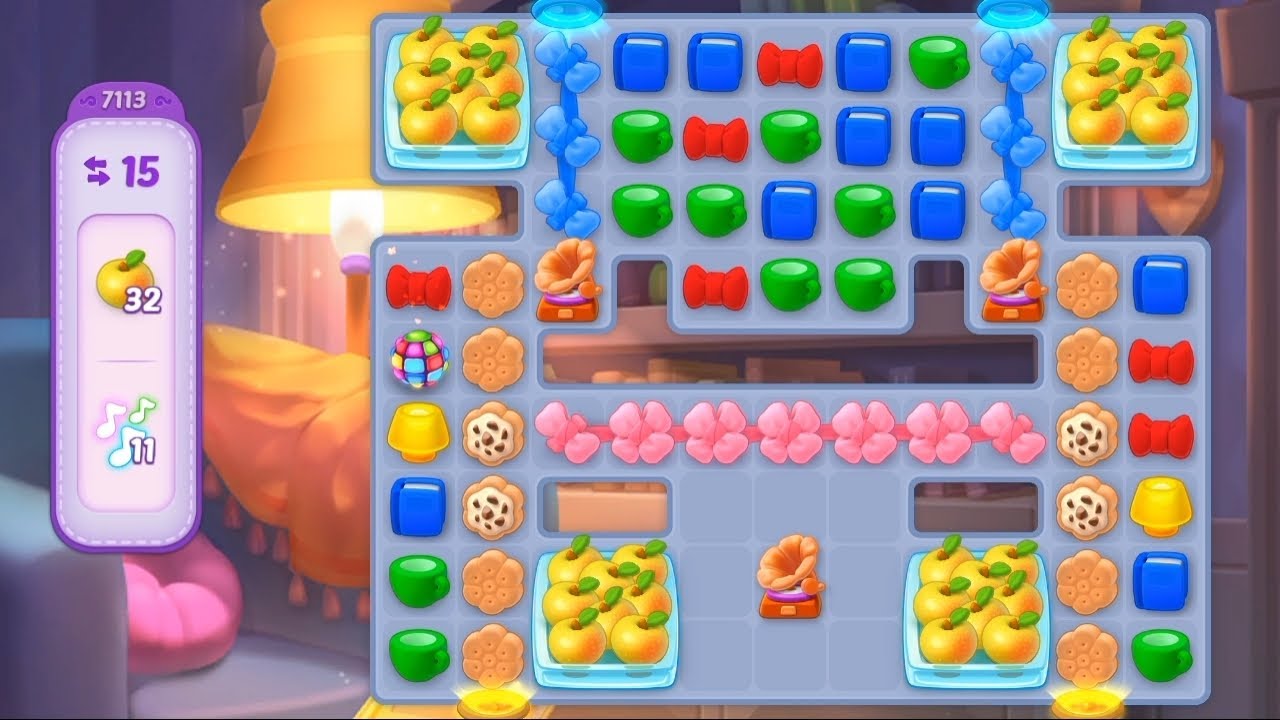 homescapes level 7113 | homescapes hard level - YouTube