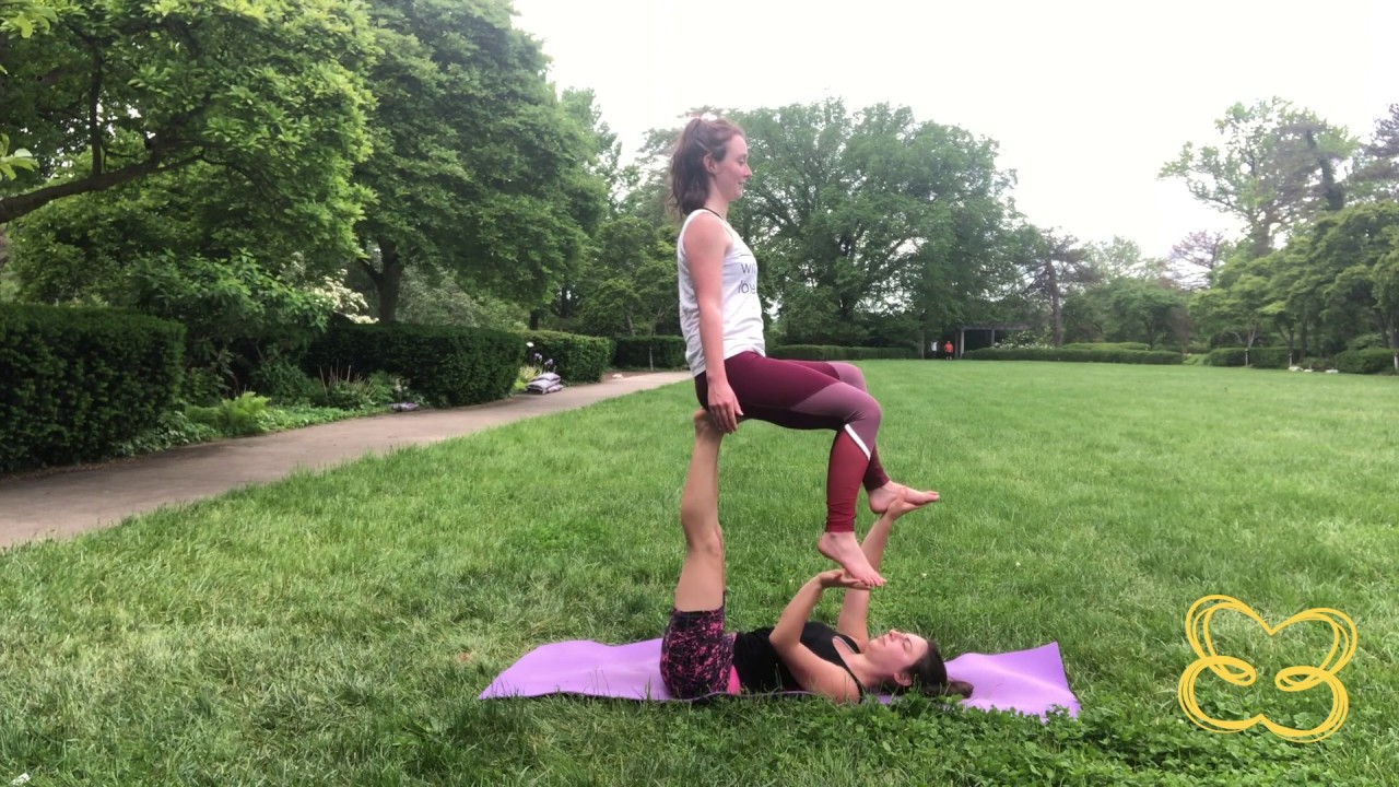 Big&Little Partner Yoga - YouTube