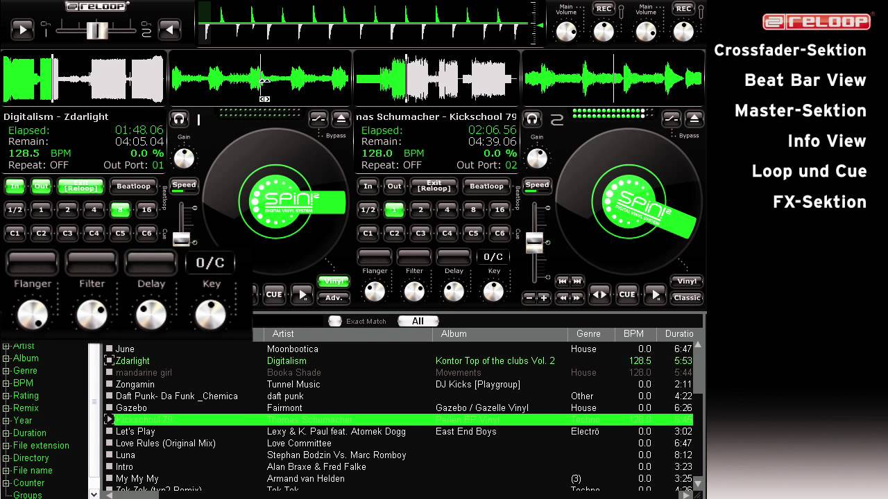 Reloop Spin! 2 Tutorial 04: Übersicht (Deutsch) - YouTube