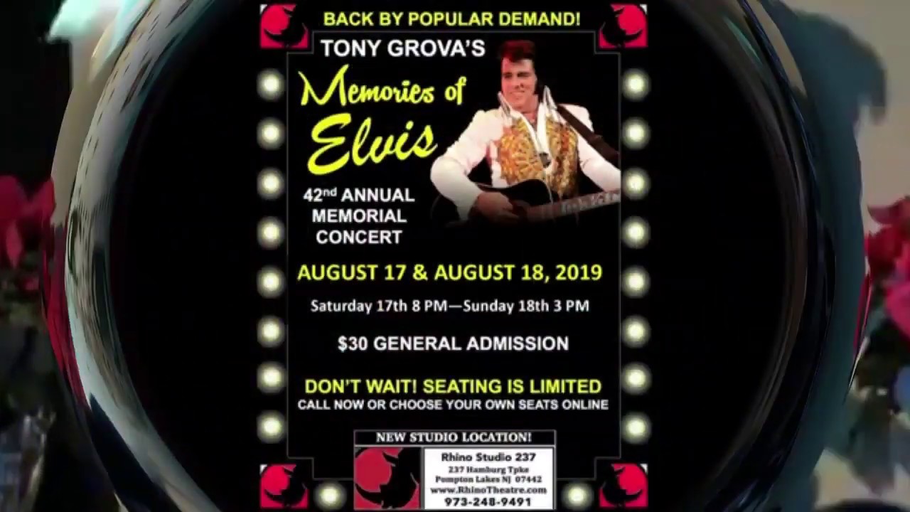 Tony Grova's Memories of Elvis - YouTube