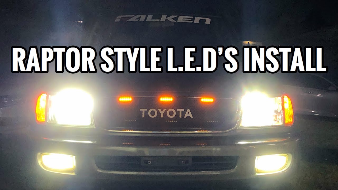 Install Raptor Style LED's On A 100 Series Land Cruiser - YouTube