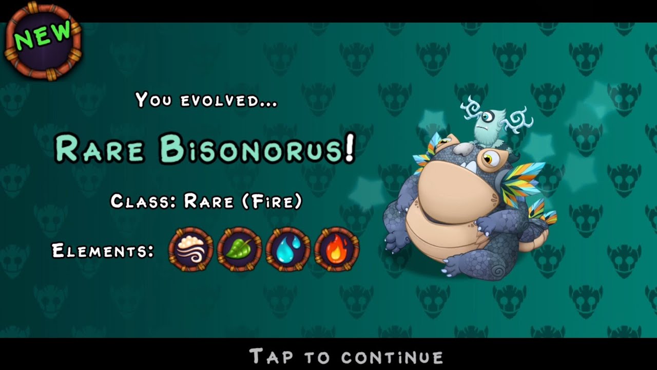 Rare Bisonorus evolved on Amber island - My Singing Monsters - YouTube