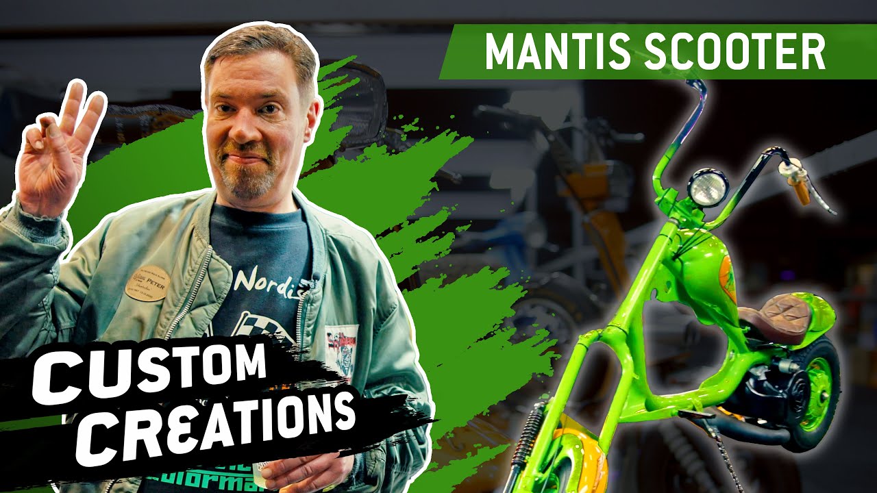 Custom Scooter Creations: Höppie's Lambretta Chopper - Mantis 🪲 - YouTube