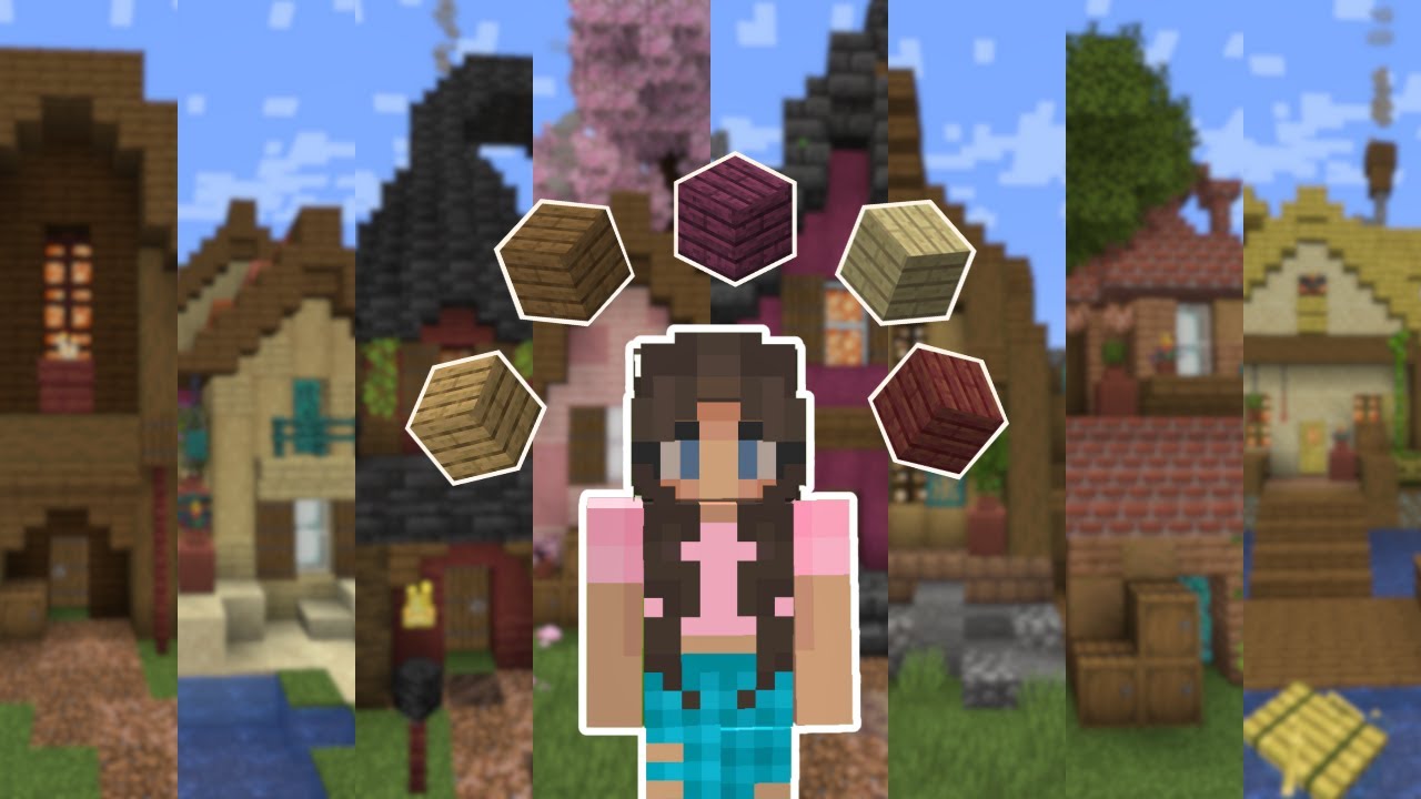 I Built a House for Every Wood Type in Minecraft! - YouTube